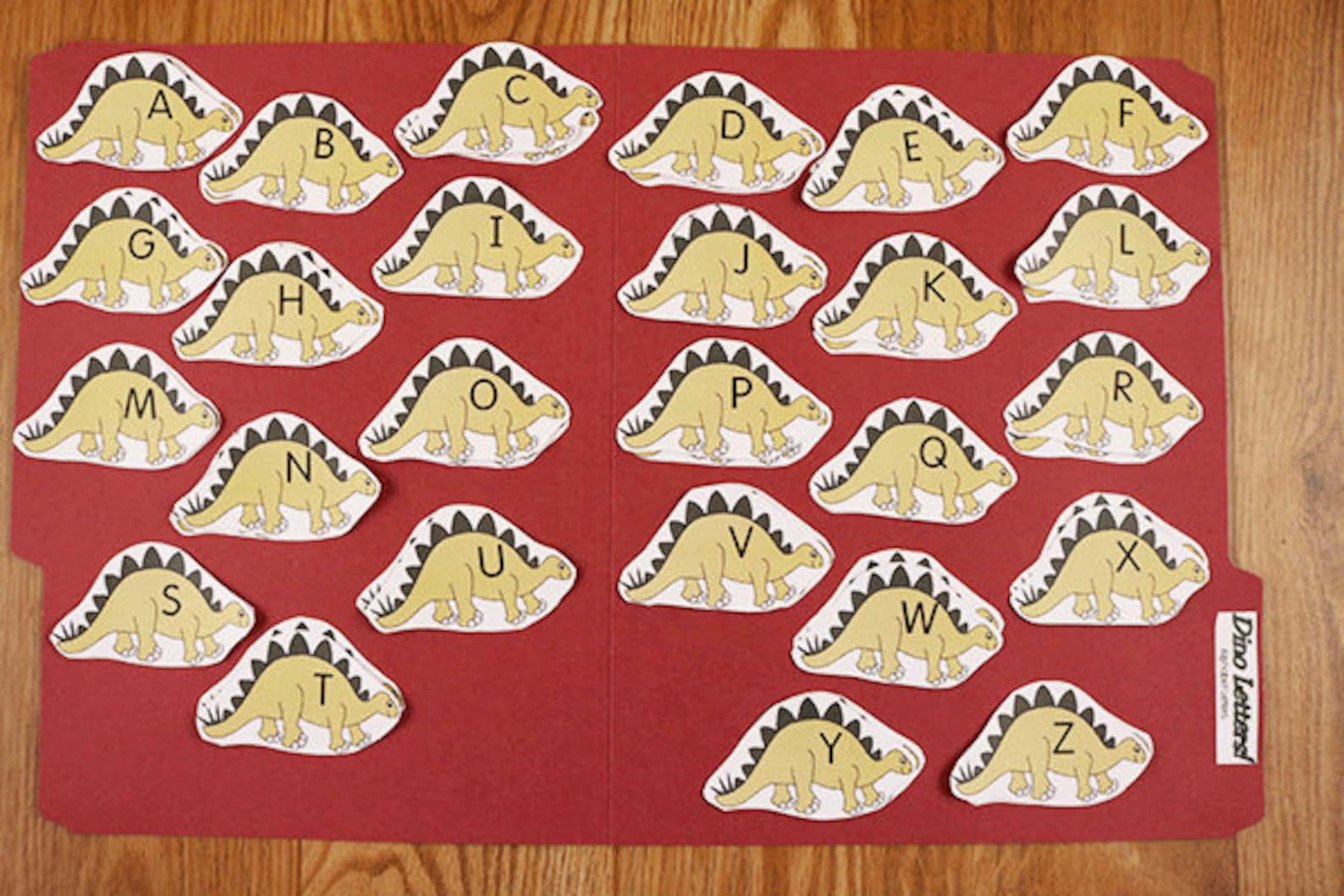 Upper & Lowercase Letters - Dinosaur Letters -printable File Folder ...