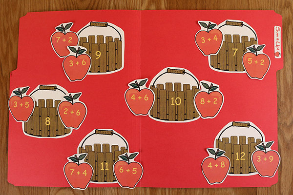 Addition - Sum It Up! Printable File Folder Game PDF Download ...