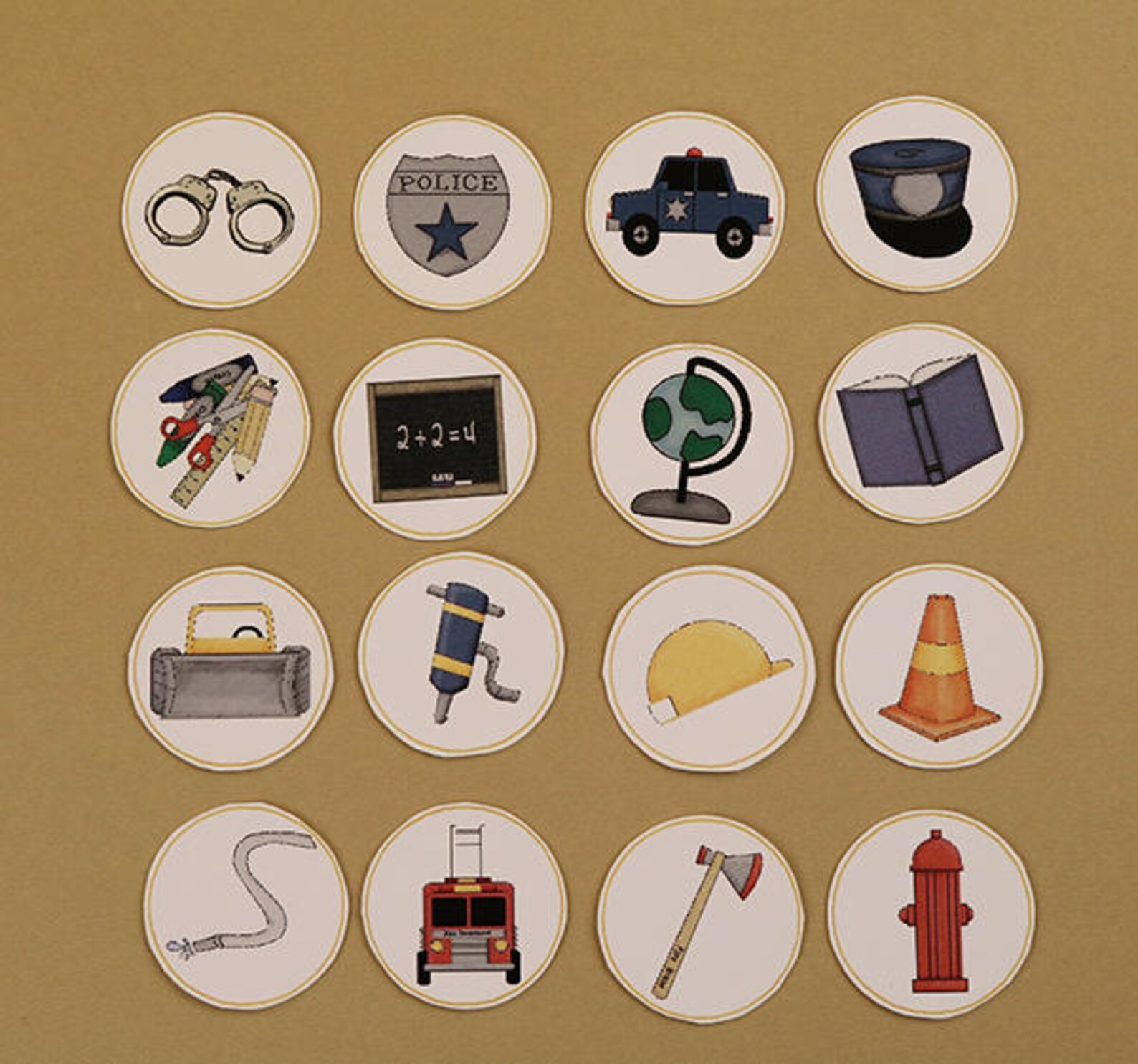 Community Helpers - Printable File Folder Game PDF Download - Preschool ...