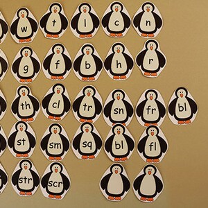 Word Families: -all, -ink, -ap, -ame - Penguin Party Set 2 - Printable ...