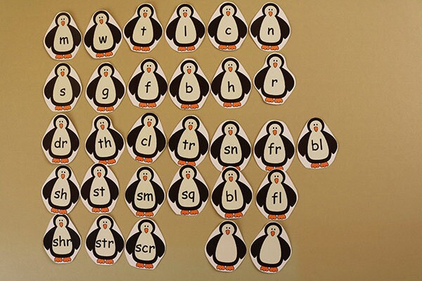 Word Families: -all, -ink, -ap, -ame - Penguin Party Set 2 - Printable ...