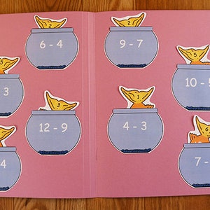 Subtraction - Fish Fun - Printable File Folder Game PDF Download ...