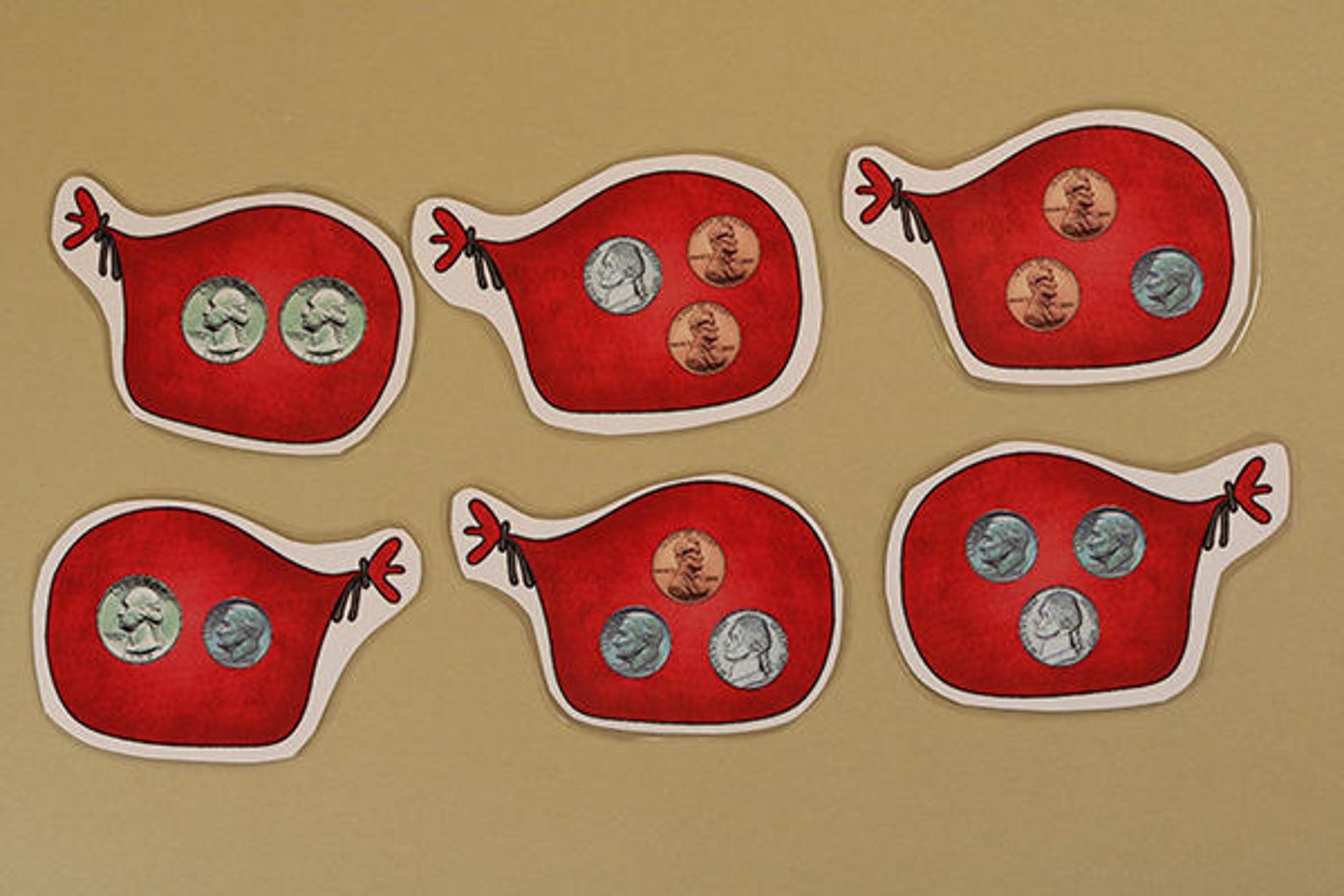 Counting Money Santa's Cents Printable File Folder Game PDF Download ...