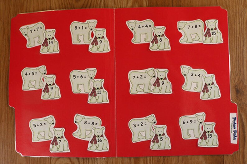 Addition Fact Families: 0-10 - Multi Folder Set - Polar Pals- Printable ...
