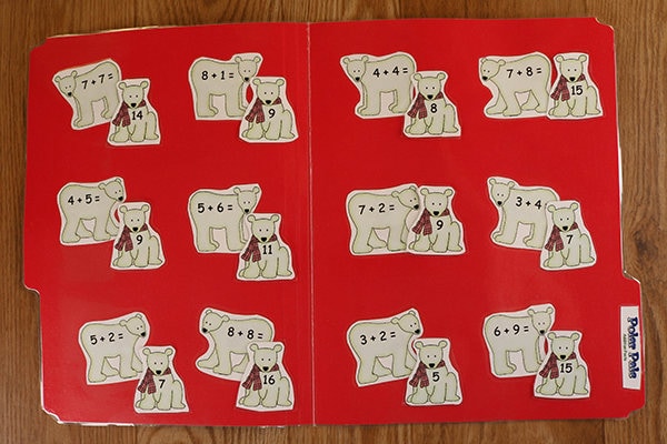 Addition Fact Families: 0-10 - Multi Folder Set - Polar Pals- Printable ...
