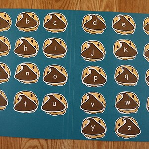 Upper & Lowercase Letters - Cookie Letters - Printable File Folder Game ...