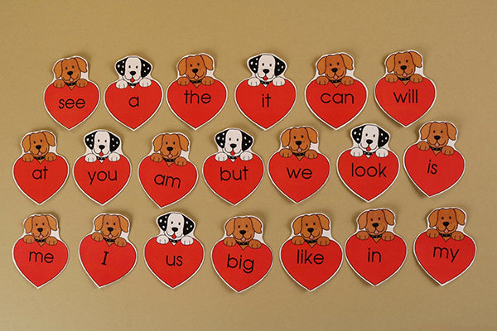Dolch Sight Words - Puppy Love - Printable File Folder Game PDF ...