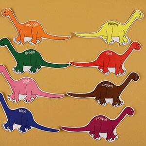 Color Matching - Dinosaur Colors - Printable File Folder Game PDF ...