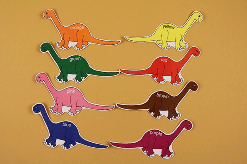 Color Matching - Dinosaur Colors - Printable File Folder Game PDF ...