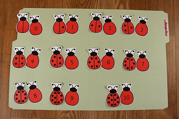 Counting Numbers - Ladybug Numbers - Printable File Folder Game PDF ...