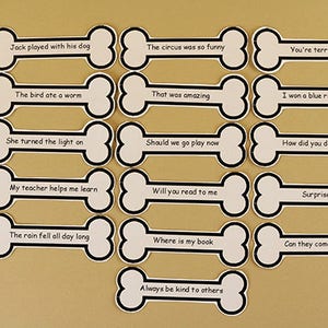 Punctuation - Snack Time -file Folder Game - Printable PDF Download ...