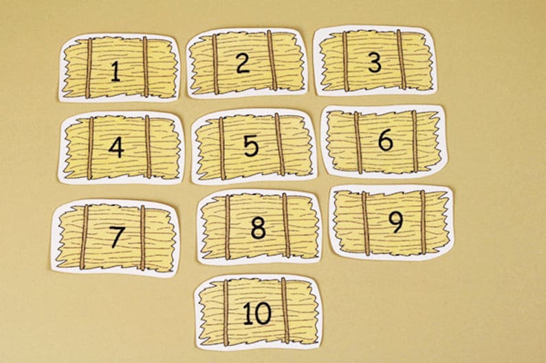 Counting Numbers Horse Numbers Printable File Folder Game PDF Download ...