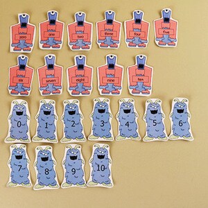 Shape Matching - Monster Shapes- Printable File Folder Game PDF ...