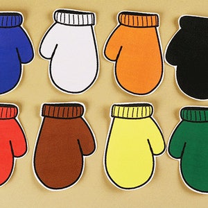 Color Matching - Mitten Colors - Printable File Folder Game PDF ...