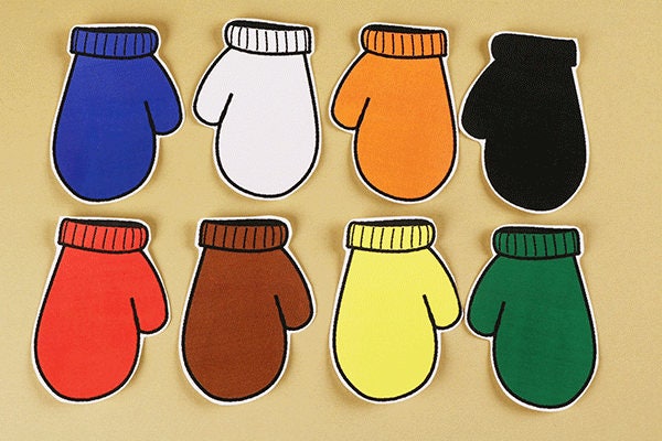 Color Matching - Mitten Colors - Printable File Folder Game PDF ...