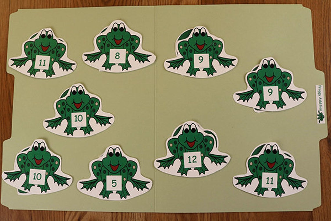 Horizontal Addition - Froggy Addition- Printable Addition- PDF File ...