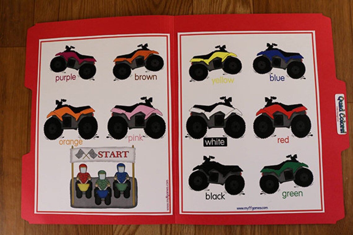 5 Pack Folder Games!- Just Colors! - Printable File Folder Games ...