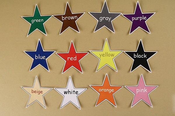 Color Matching - Star Colors - Printable File Folder Game PDF Download ...