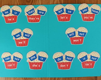 Pronouns File Folder Game Cookies Printable PDF | Etsy