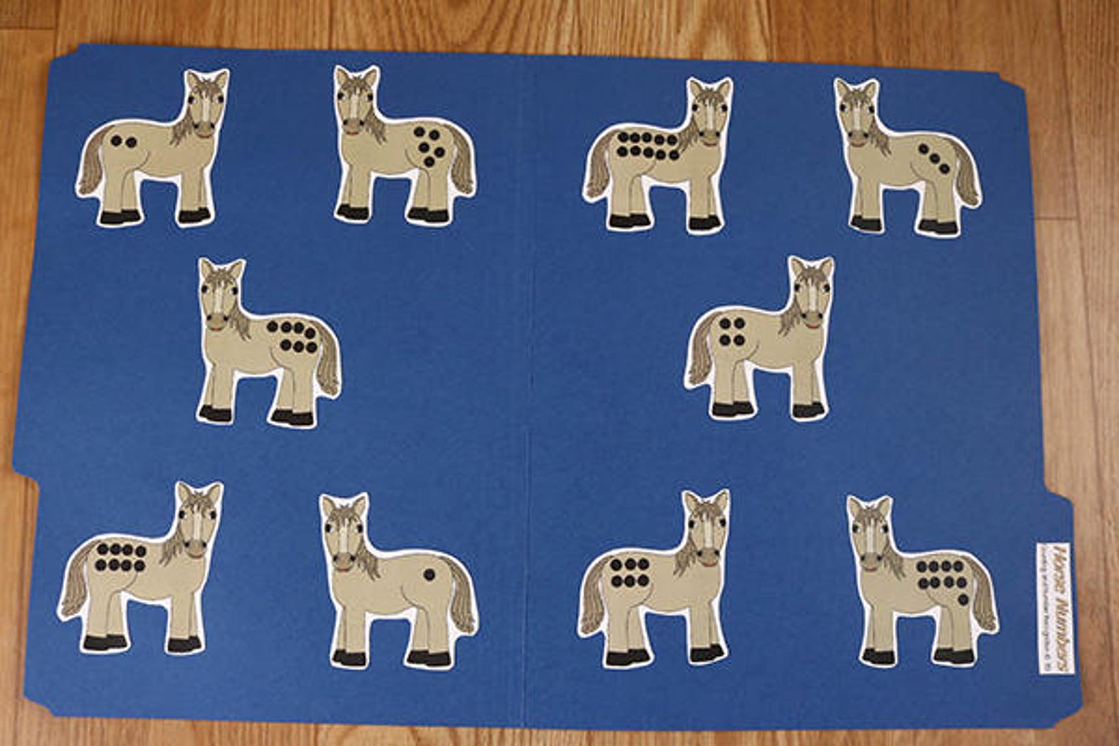 Counting Numbers - Horse Numbers - Printable File Folder Game PDF ...