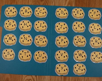 Upper/lowercase Letters - Heart Letters - Printable File Folder Game ...