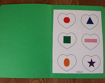 Sorting Shapes Printable File Folder Game PDF Download | Etsy