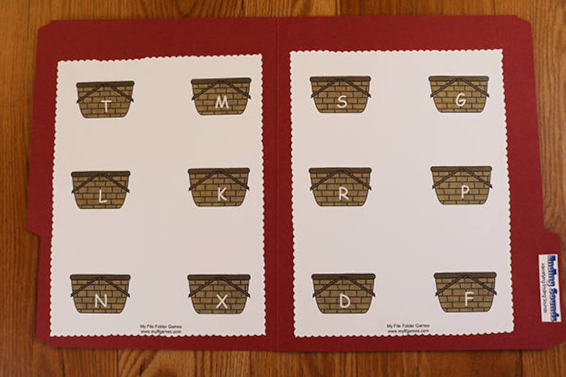 Ending Sound Sort - Printable File Folder Game PDF Download ...