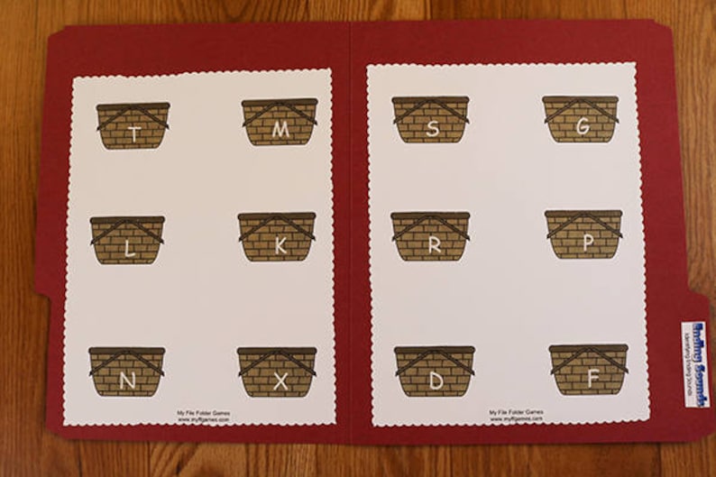 Ending Sound Sort - Printable File Folder Game PDF Download ...