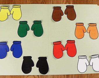 Color Matching Horse Colors Printable File Folder Game PDF | Etsy