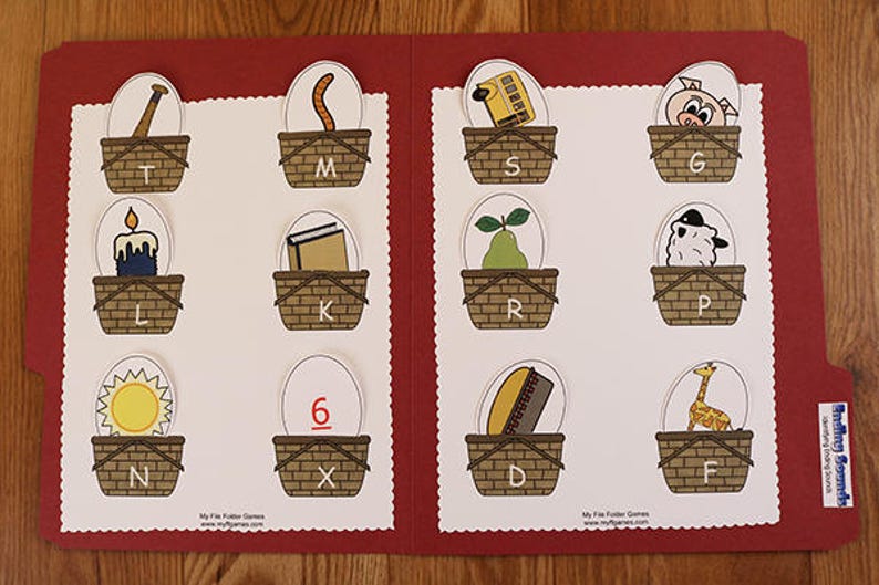 Ending Sound Sort - Printable File Folder Game PDF Download ...