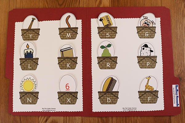 Ending Sound Sort - Printable File Folder Game PDF Download ...