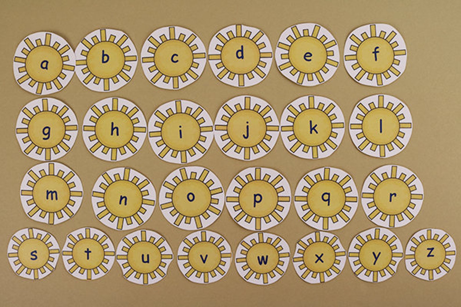 Learning Letters - Sunny Letters - Printable File Folder Game PDF ...