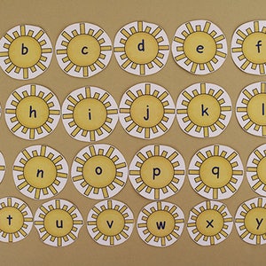 Learning Letters - Sunny Letters - Printable File Folder Game PDF ...