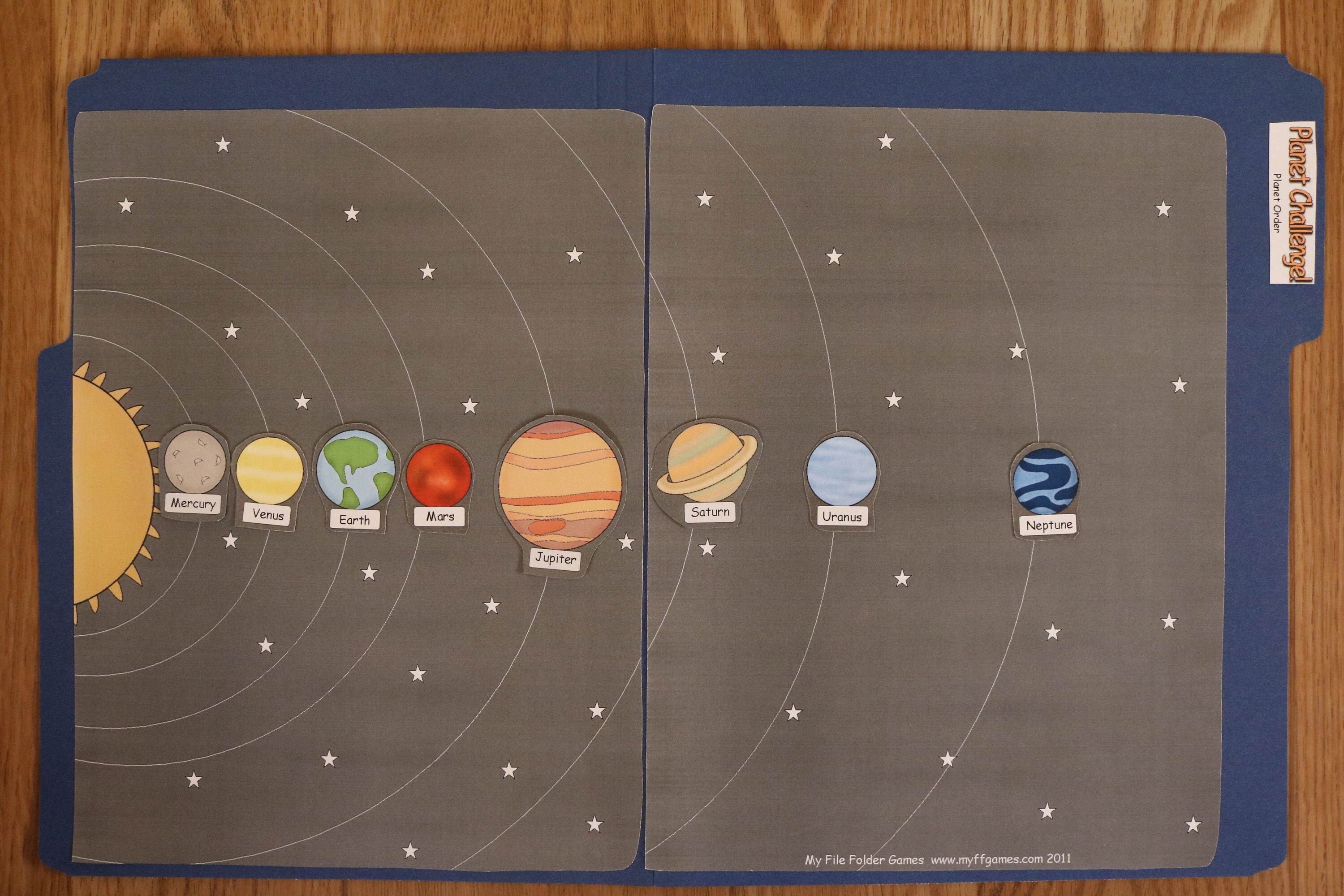 Solar System Cover For Folders