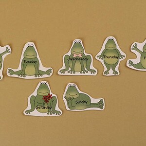Days of the Week - Froggy Days - Printable File Folder Game PDF ...