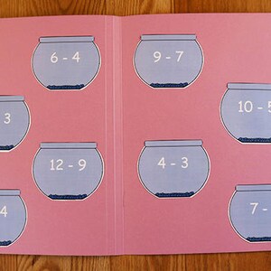 Subtraction - Fish Fun - Printable File Folder Game PDF Download ...