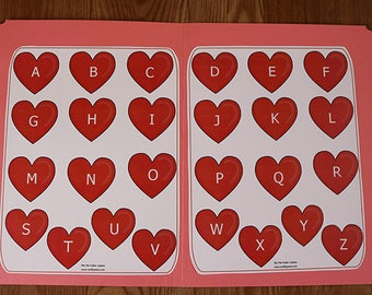 Upper & Lowercase Letters Apple Letters Printable File | Etsy