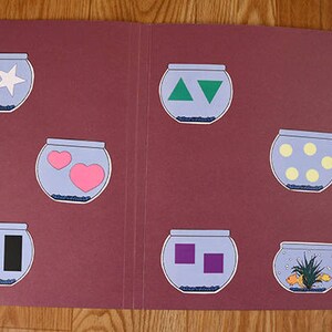 Shape Matching - Fish Shapes- Printable File Folder Game PDF Download ...