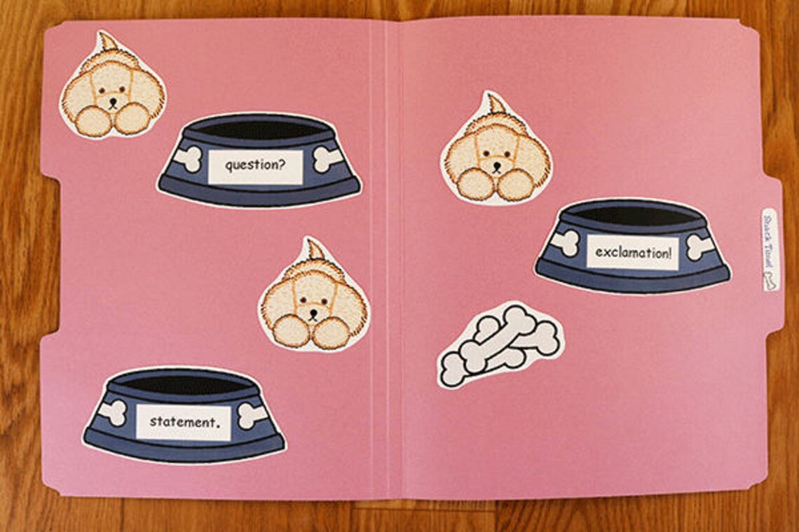 Punctuation - Snack Time -file Folder Game - Printable PDF Download ...