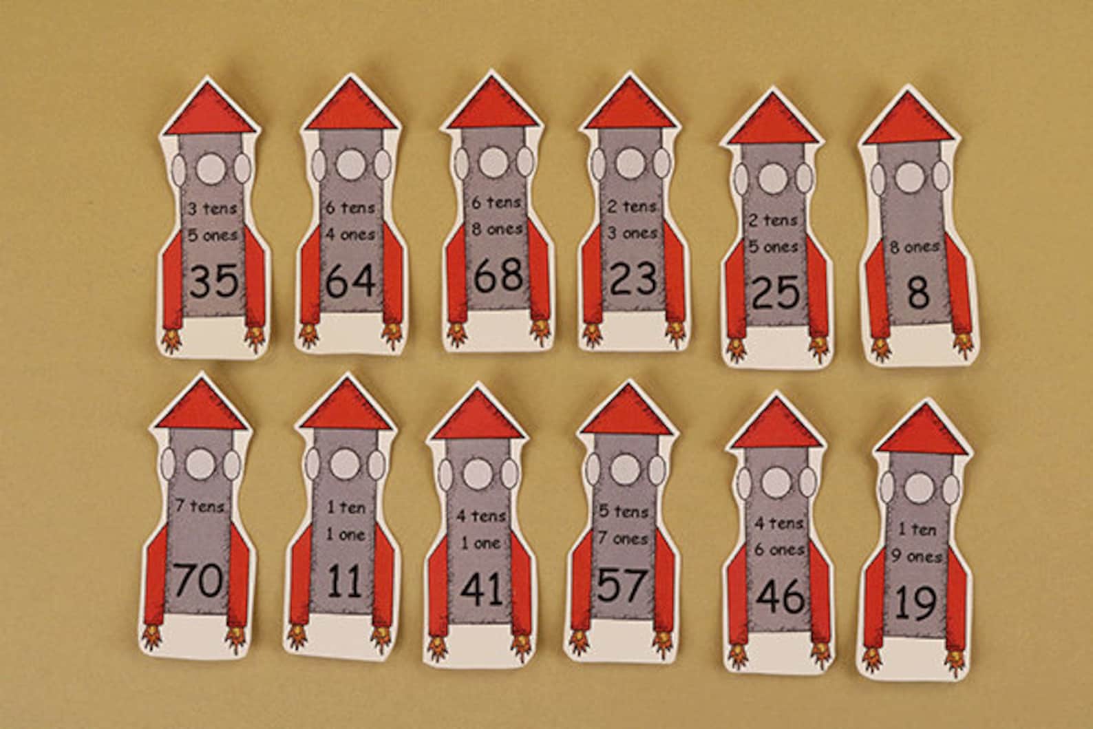 Place Value Space Value Printable File Folder Game PDF Download Math ...