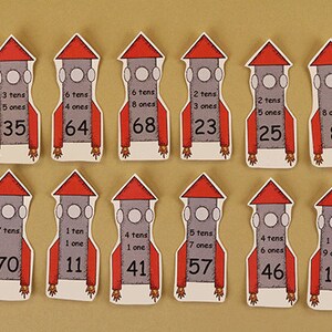 Place Value Space Value Printable File Folder Game PDF Download Math ...