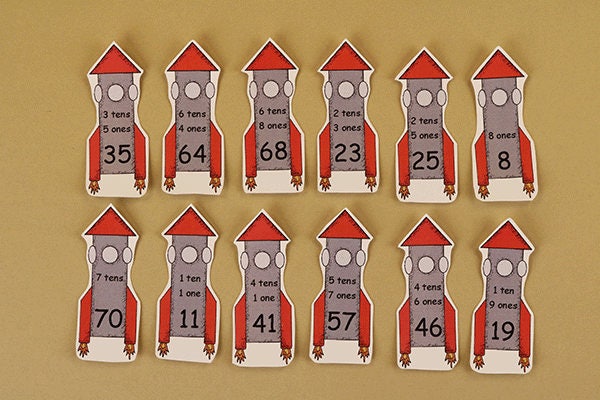 Place Value Space Value Printable File Folder Game PDF Download Math ...