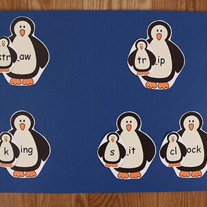 Word Families: -aw, -ip, -ing, -it, -ock - Penguin Party Set 6 ...