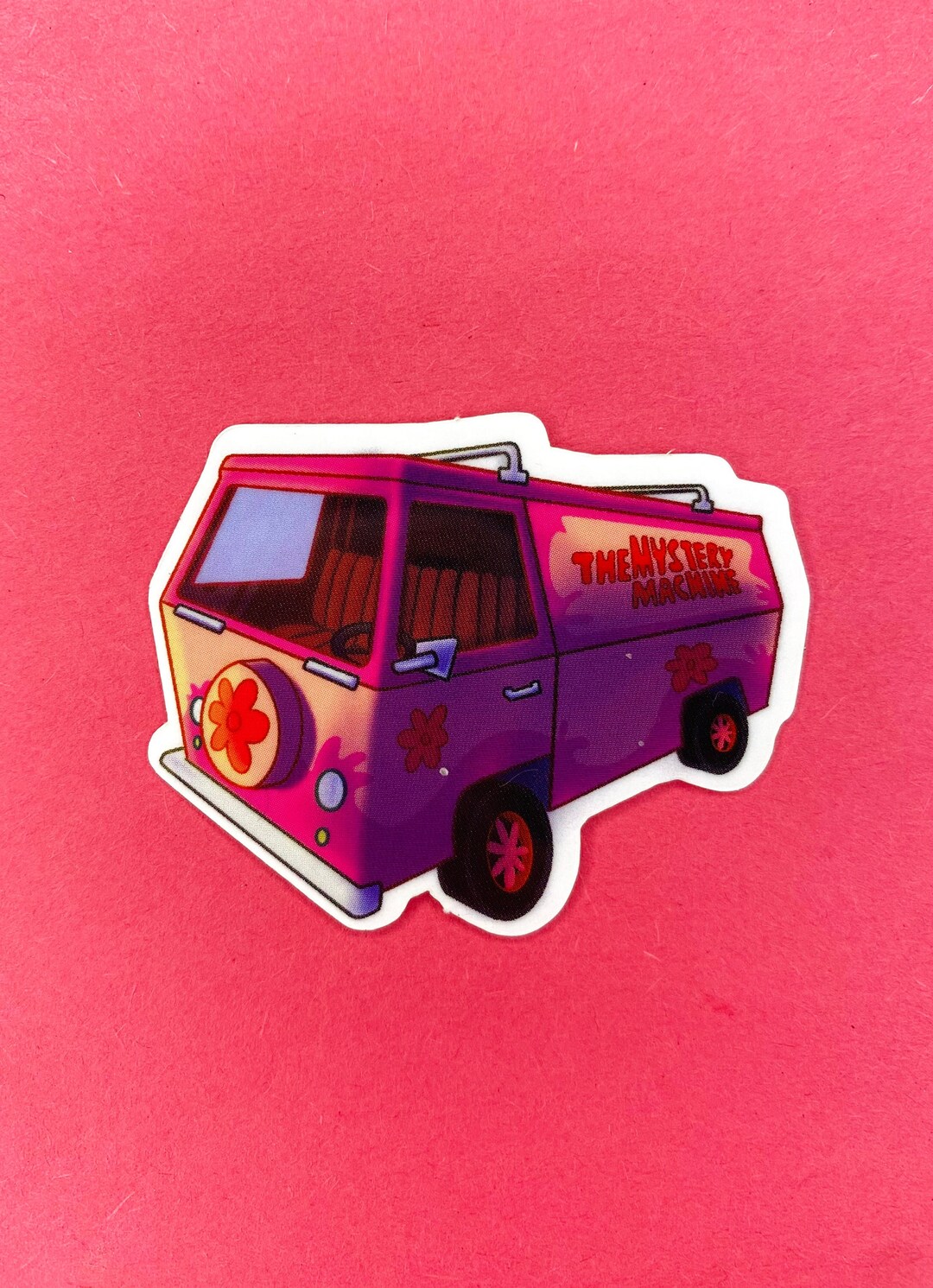 Pink Mystery Machine Sticker - Etsy