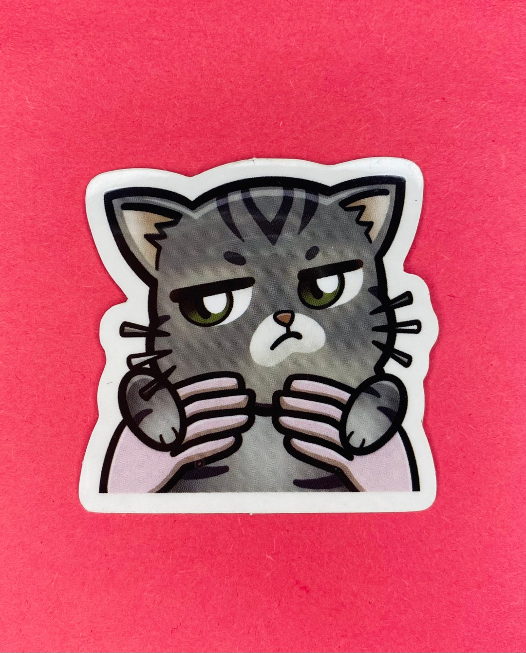 Cat Emote Sticker - Etsy