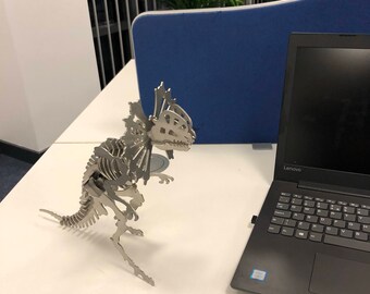 T-rex Stainless Steel Dinosaur, Desk Sculpture, Geek, Christmas Gift ...