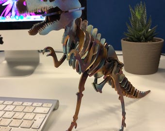 T-rex Stainless Steel Dinosaur, Desk Sculpture, Geek, Christmas Gift ...