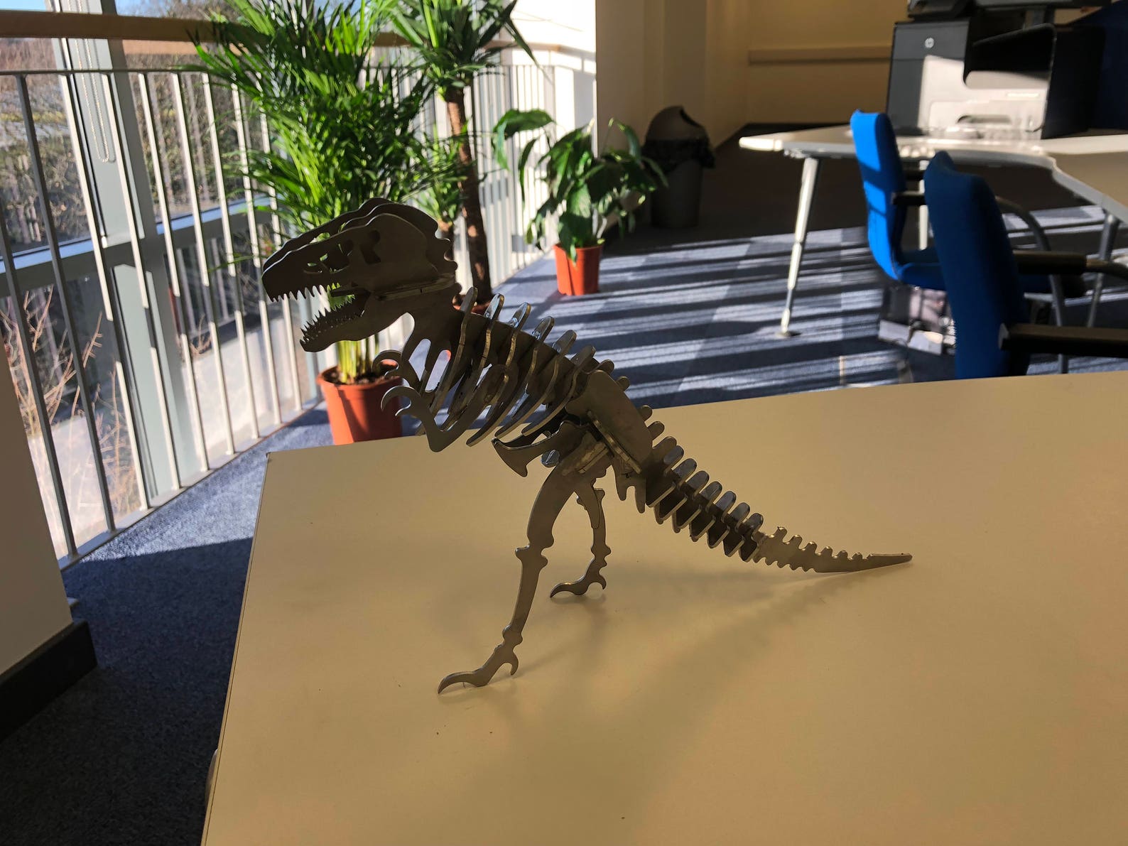 T-rex Stainless Steel Dinosaur, Desk Sculpture, Geek, Christmas Gift ...