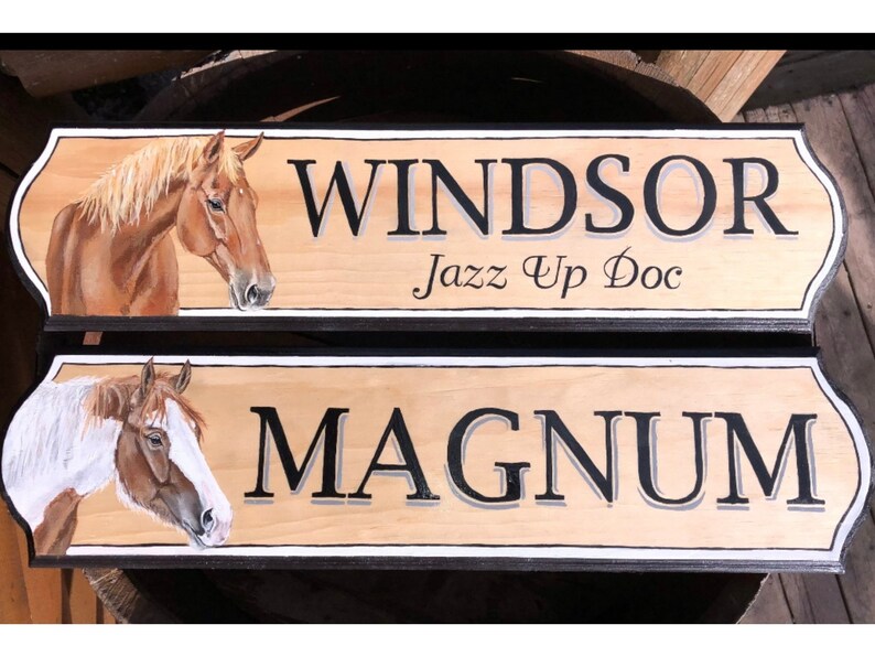 Hand Painted Stall Sign - Etsy