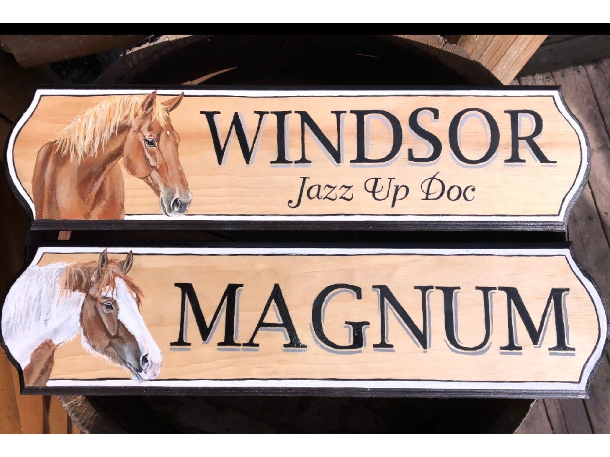 Hand Painted Stall Sign - Etsy